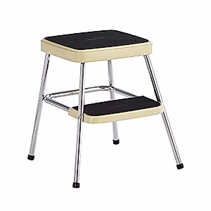 COSCO 11330CBY1E Stylaire Retro Two (Yellow, one Pack) Step Stool,