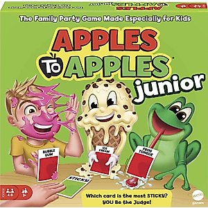 Mattel Games Apples to Apples Junior, The Game of Crazy Comparisons, Board Game with 504 Cards, Family Party Game Especially for Kids, for Kid, Teen & Family Game Night Ages 9 Years & Older