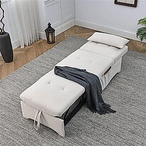 JFUYJK 24.5" W Convertible Chair 4 in 1 Multifunctional Folding Sleeper Sofa Bed Pull Out Sleeper Sofa Bed with Adjust