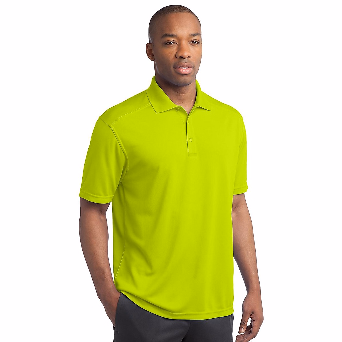 SPORT-TEK Men's PosiCharge Micro Mesh Polo L Forest Green
