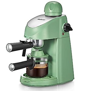 Yabano Espresso Machine, 3.5Bar Espresso Coffee Maker, Espresso and Cappuccino Machine with Milk Frother, Espresso Maker with Steamer (Green)