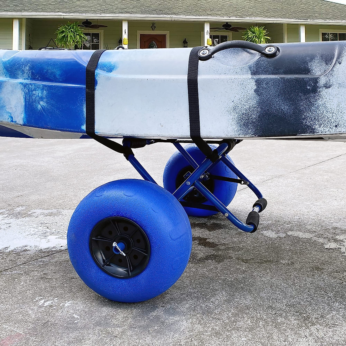 Newcod Kayak Cart, Kayak Dolly with 12-Inch Large Beach Balloon Wheels Tires for Sand