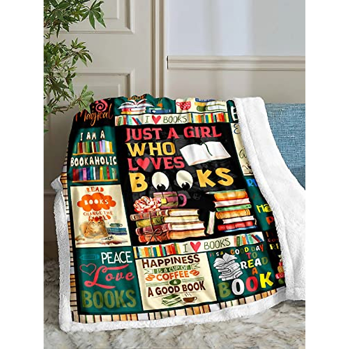 Book Lovers Gifts,Book Lovers Gifts for Women Gifts,Gifts for Readers Book Lovers,Throw Blanket Gifts for Who Like to Read Bookish,Bed Fleece Plush Blankets,Bookworm Gifts for Reading Lover,Throw