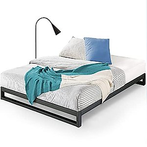 ZINUS Trisha Metal Platforma Bed Frame / Wood Slat Support / No Box Spring Needed / Easy Assembly, King