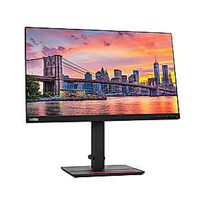 Lenovo ThinkVision T24i 23.8in 1920 x 1080 FHD IPS WLED-Backlit LCD Raven Black Monitor Bundle with HDMI, VGA, DisplayPort, USB Hub, Gel Mouse Pad, and MK270 Wireless Keyboard and Mouse Combo