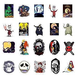 Stickers| 50 PCS | Vinyl Waterproof Stickers for Laptop,Skateboard,Water Bottles,Computer,Phone, Halloween Theme，(Halloween-50PCS)