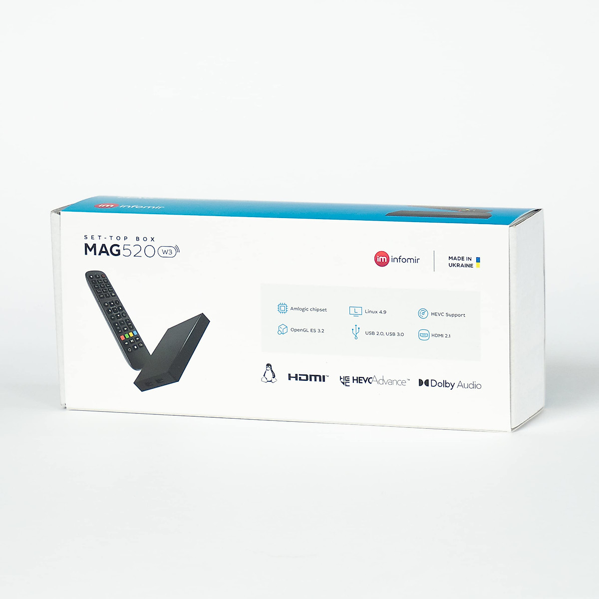 Mag 520 W3 4K HDR, Built-in Dual Band 2.4G/5G WiFi, HDMI Cable (Mag 520W3 is Much Faster Than Old Mag 324w2 and Mag 424W3)
