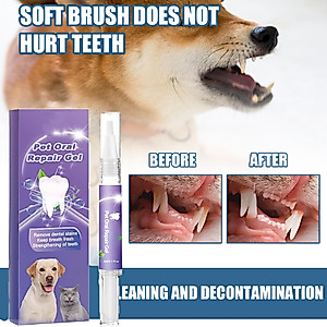 Lettuce Pets - Lettuce Pets Toothbrush, Lettuce Pets Dog Toothbrush, Lettuce Pets Oral Repair Gel, Lettuce Pet Toothbrush Pen,Pet Breath Freshener Gel Care Cleaner for Dog Cats (3)