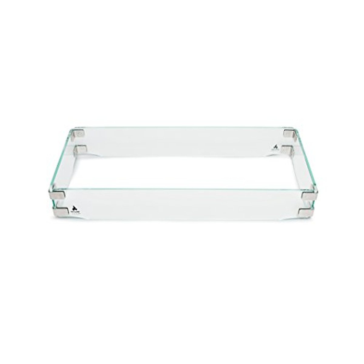 Outland Fire Table Tempered Glass Wind Guard Fence for Outland Series 401/403 Outdoor Propane Fire Pit Tables, Rectangular 29-Inch x 13-Inch x 4.5-Inch - Thick 5/16-Inch Safety Barrier Clear