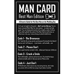 Wannabe Genius Groomsmen Gifts - The Man Card - Groomsmen Proposal or Groomsman Gifts for Wedding Day (6-Pack)