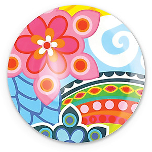 French Bull Melamine Assorted Plates-6 Piece Set -Melamine Dinnerware-Platter, Serving, Party, Platter, Dish (11" Dinner Plate, Assorted)