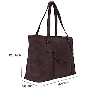 ANTONIO VALERIA Sage Blue Crazy Horse Leather Shoulder Bag for Women