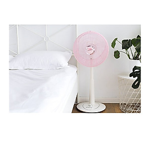 Hacent 4 PCS Family Baby Kid Finger Protector Safety Dustproof Fan Guard Net Mesh Cover, Summer Washable Dustproof Safety Fan Protection, Safety Fan Cover (Pink-4 PCS)