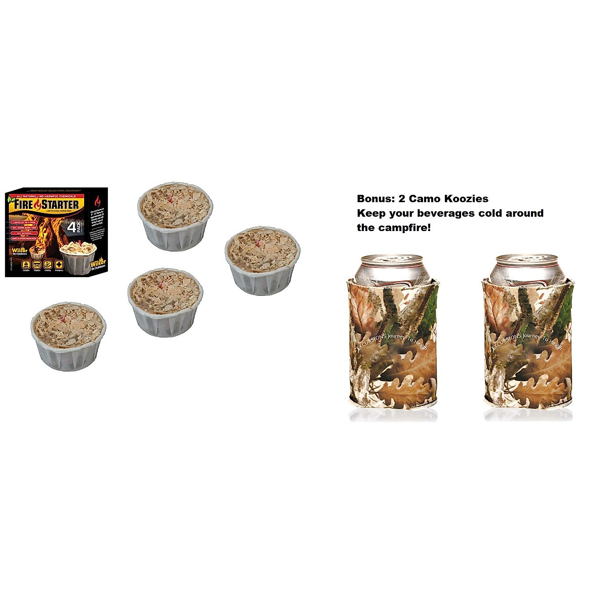 EXCURSIONS Journey To Health Fireplace Fire Pit Campfire Tool Gift Set – Firetender Tongs Poker Gloves and Firestarters