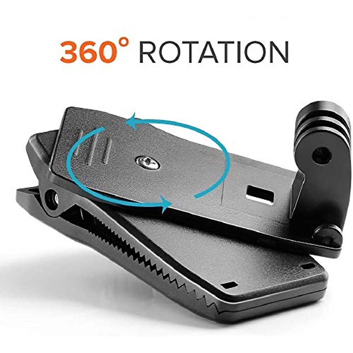 MiPremium Backpack Strap Clip Mount for GoPro Hero 10 9 8 7 6 5 4 3+ 2 Session Black Silver XIAOYI 4K SJCAM Yi Sports Action Camera Perfect Shoulder and Hat Quick Release Clamp Body Cam Holder