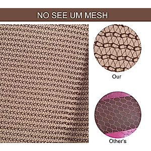 Aventik No-See-Um Camping Mosquito Net Bed Compact and Ultra-Light for Travel，Finest Holes Mesh 2000 Noseeum Netting for Camping and Hiking, Without Sleeping Mat (Single Brown Color, M)