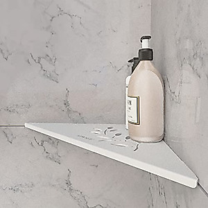 ADWSET Shower Shelf, Shower Corner Shelf Bathroom Organizer for Inside Shower Storage&Kitchen Organization, No Drilling/Rustproof/‎Aluminum Bathroom Accessories