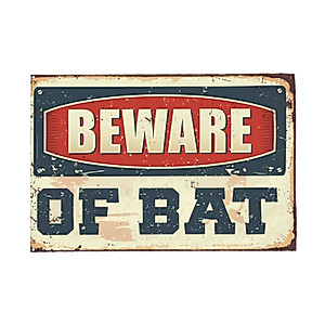 Flags to Hang in Your Room Beware of Bat Flag Grill Gifts for Dad Flags for Boys Room (Size : 30X45CM)