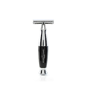 Edwin Jagger Chrome DE Safety Razor- Diffusion 36 Series (Black)
