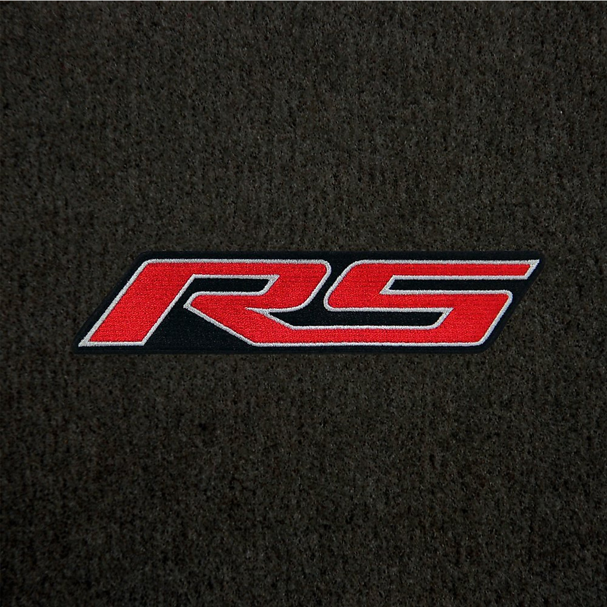 Lloyd Mats 620003 Compatible with 2010-2014 Chevy Camaro 2 Pc Ebony Floor Mat Set with RS Logo in Red