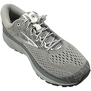 IBUNGEE LACES (Elastic No Tie Shoelaces (Reflective), (White, 22-Inch)