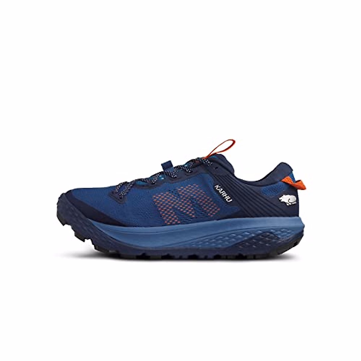 Karhu Men's Ikoni Trail Water Resistant Trail Running Shoe, Set Sail/Harvest Pumpkin, 8.5