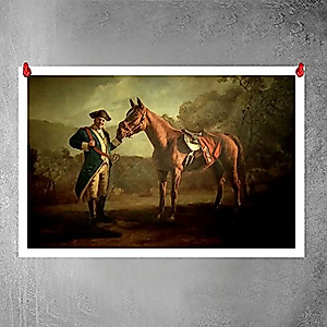 Napoleon Tony Soprano and Pie-O-My Horse Painting Poster The Sopranos Race Canvas Print Wall Art Decor (sopranos-1,12x18inch-No Framed)