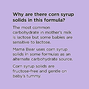 Amazon Brand - Mama Bear Gentle Baby Formula Milk-Based Powder with Iron, Complete Nutrition, Easy to Digest, 21.5 Ounce