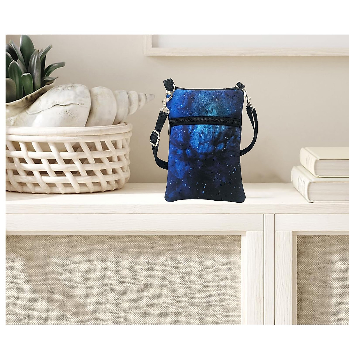 Auony Buffalo Plaid Crossbody Bag,Zipper Shoulder Purse Wristlet Phone Purse Bag