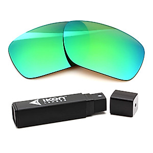 IKON LENSES Replacement Lenses For Costa Jose (Polarized) - Fits Costa Del Mar Jose Sunglasses (Emerald Green)