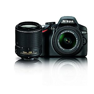 Nikon D3200 24.2 MP CMOS Digital SLR Camera with 18-55mm and 55-200mm VR DX Zoom Lenses Bundle
