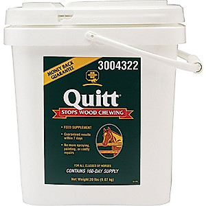 Farnam Quitt Wood Chewing Supplement for Horses, 20-Pound