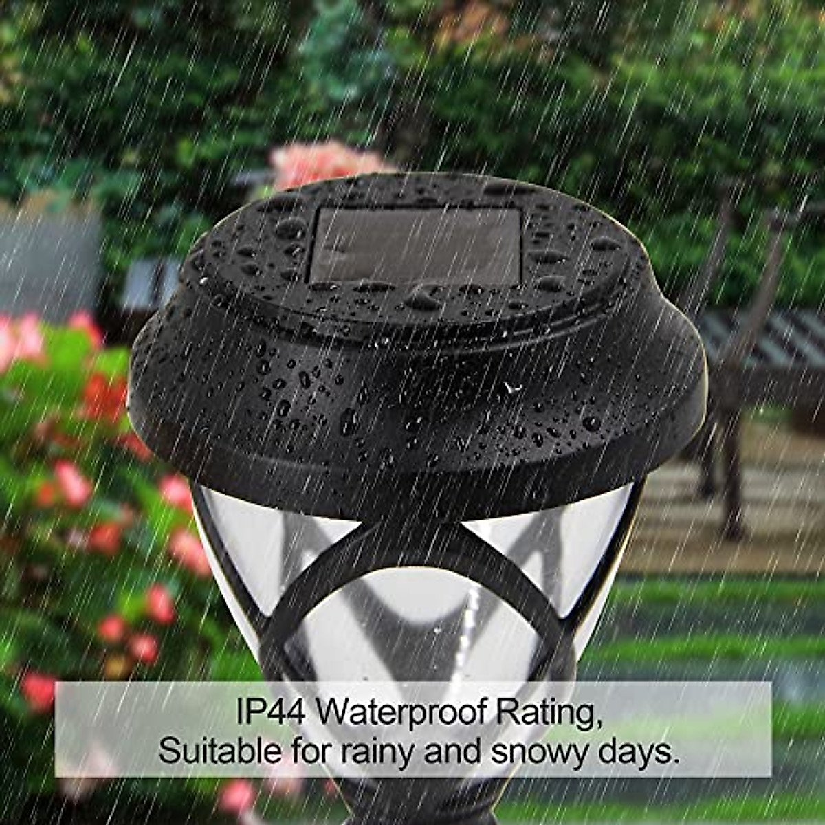 Glintoper 12 Pack Solar Outdoor Pathway Lights, Solar Powered Landscape Lights, Waterproof Decorative Lighting Solar Garden Lights for Lawn Patio Yard Walkway Deck Driveway, Warm White