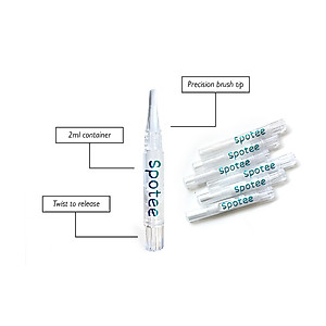 Spotee Fillable Paint Pen Applicator 6PCS For Touch-ups, Painting Walls, Blemished Surfaces - 6 Count, 1 Pack