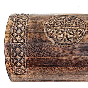 Ajuny Handcrafted Wooden Jewellery Box Organiser Multipurpose Keepsake Trinklet Storage Organizer Storage Box Case Holder Ring Necklace Earring Storage Mothers Day Gift for Women Girls