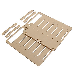 3.5in Hard Drive Bracket, Acrylic Hard Drive Bracket, DIY 3.5in Hard Disk Shelf HDD Transparent Cage, Support Fix Six 3.5 inch Hard Drives and Two 8cm Fans