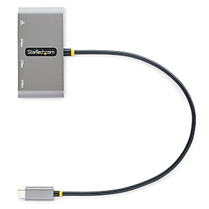 StarTech.com 3-Port USB-C Hub with Ethernet - 3X USB-A - Gigabit Ethernet - USB 3.0 5Gbps - Bus-Powered - 1ft/30cm Long USB Type-C Host Cable - GbE - Portable USB-C to USB-A Splitter (HB30C3A1GEA2)