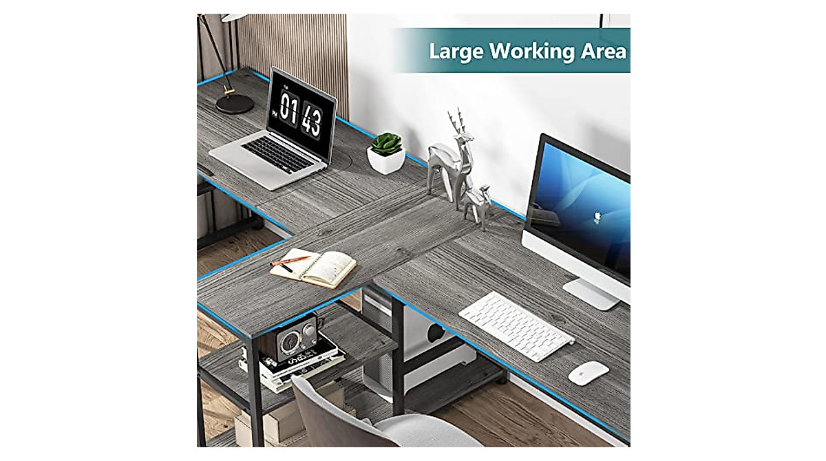 Tribesigns Double Workstation Desk for Home Office