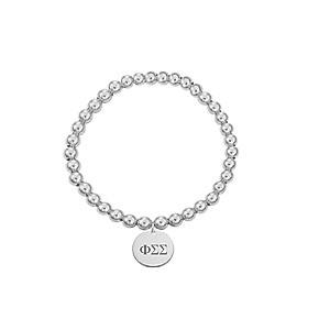 Sorority Things Phi Sigma Sigma Bracelet Sorority Stretched Beaded Bracelet