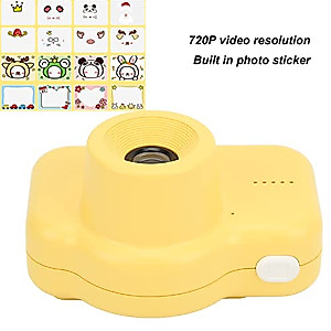 Kids Mini Camera, 720P Digital Children Camera Sturdy and Drop-Proof More Convenient to Use 2.0 Inch IPS Screen for Kids(Yellow Duck)