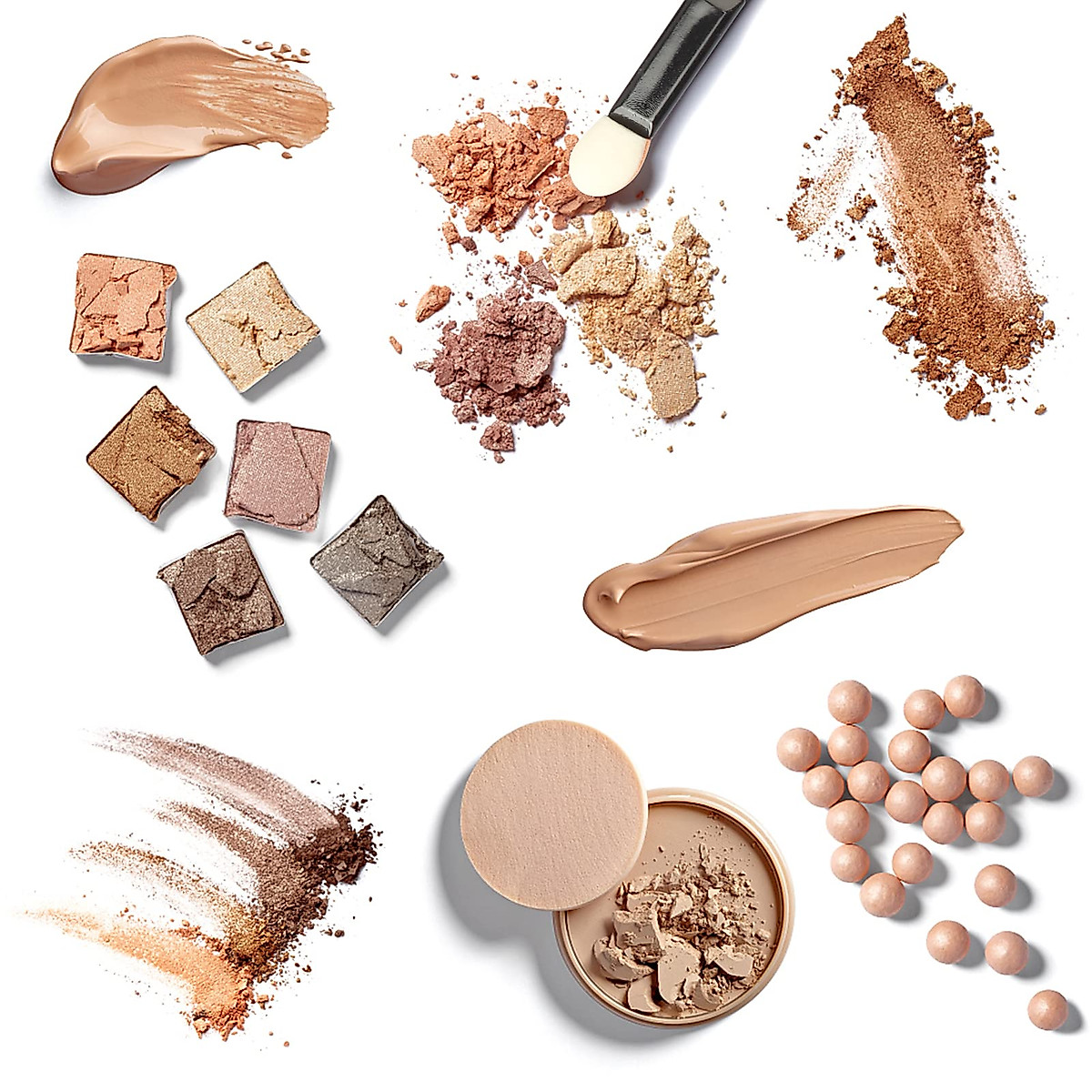 YEEPSYS 20 Pcs Disposable Dual Sides Eye Shadow Brushes Set, Eyeshadow Sponge Applicators with Contain Case, Makeup Brushes Tool for Women,Grils