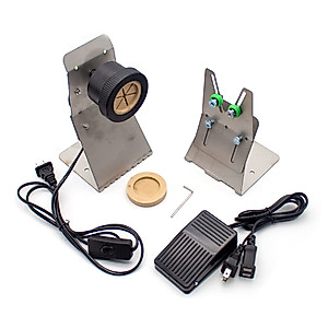 Aitoserlea DIY Fishing Rod Building Machine, Detachable Support Rod Dryer for Rods Building Repair Wrapping Drying Station with Foot Switch