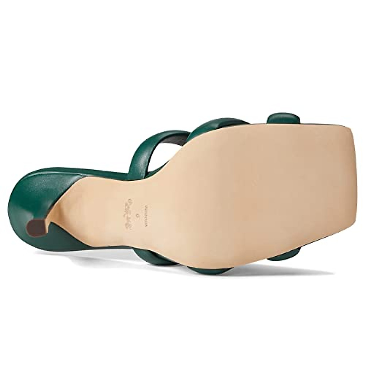 COACH Kellie Leather Sandal Dark Pine 8 B (M)