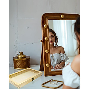 Novel Box Jewelry Display Case Wood 14.75x8.25x2.1 Large Glass Jewelry Box with Lid - Display Cases for Collectibles - Rock Collection Box with Metal Clasp - Gem Display Case