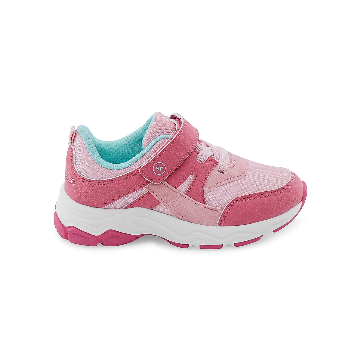 Stride Rite 360 Unisex Child Ace 2.0 Sneaker, Pink, 9 Toddler US