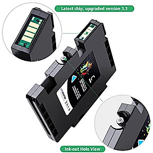 OFFICENTER Sublimation Ink Cartridge Compatible for Sawgrass Virtuoso SG500 SG1000 Printer(1*Magenta, 1*Black, 1*Cyan, 1*Yellow, 4-Pack)