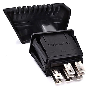 HD Switch 10 AMP Upgrade Blade Clutch PTO Switch fits John Deere AM135131 X300 X304 X305 X310 X320 X324 X340 X360 X500 X520 X530 X534 X540 AM141536 Clutch