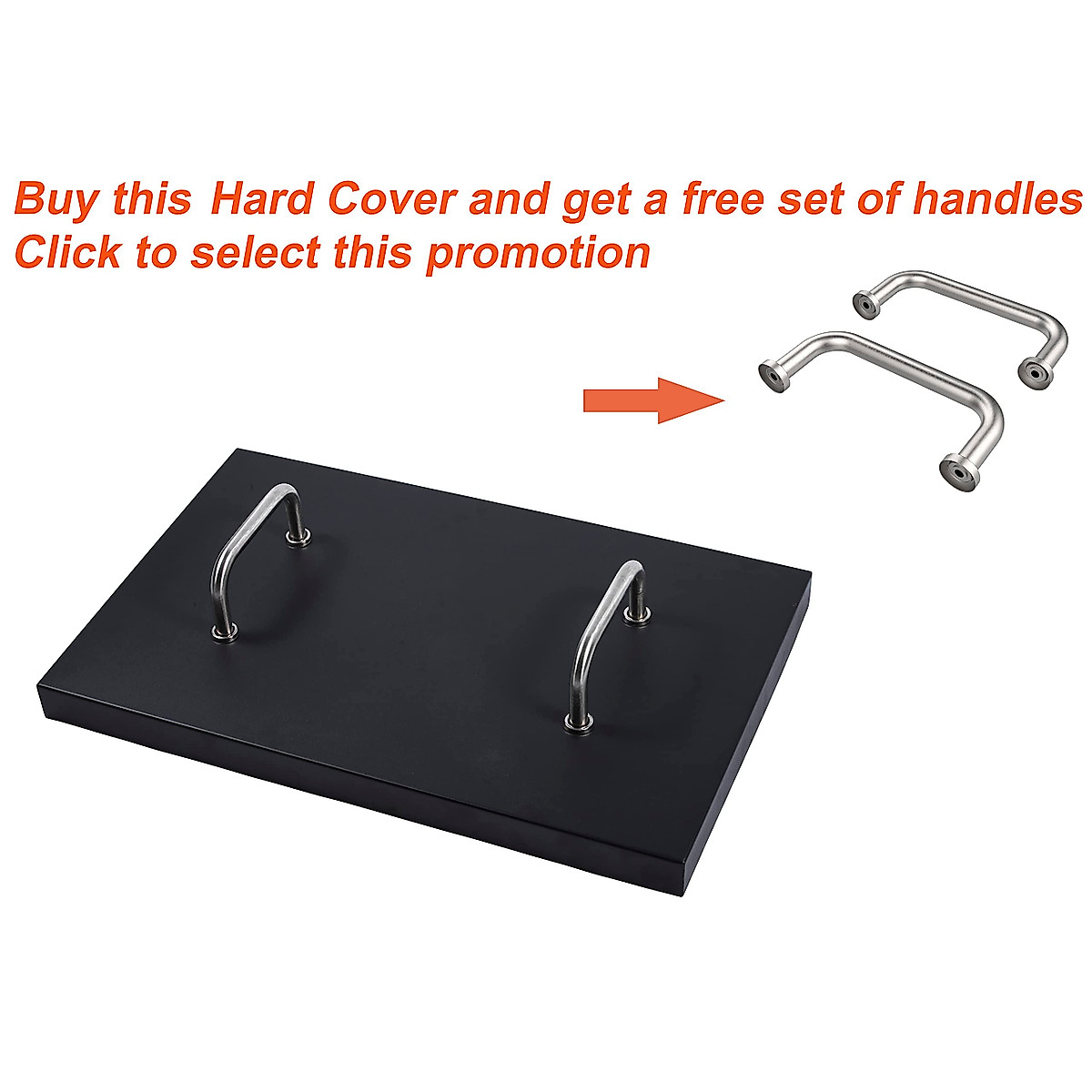 5003 Hard Top Lid Cover with Handle for Blackstone 28” Outdoor Griddle, Hard Cover for Blackstone 28 inch Front or Rear Grease Model, Black