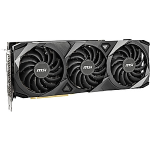 MSI Gaming GeForce RTX 3080 LHR 10GB GDRR6X 320-Bit HDMI/DP Nvlink Torx Fan 3 Ampere Architecture OC Graphics Card (RTX 3080 Ventus 3X 10G OC LHR) (Renewed)