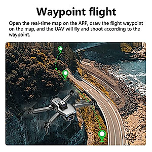 Upgraded JY08 GPS Flow Light Drone, Luxurious WiFi FPV Drone With 4K HD Camera Altitude Hold Mode Foldable RC Drone Quadcopter Circle Fly, Route Fly, Altitude Hold, Headless Mode